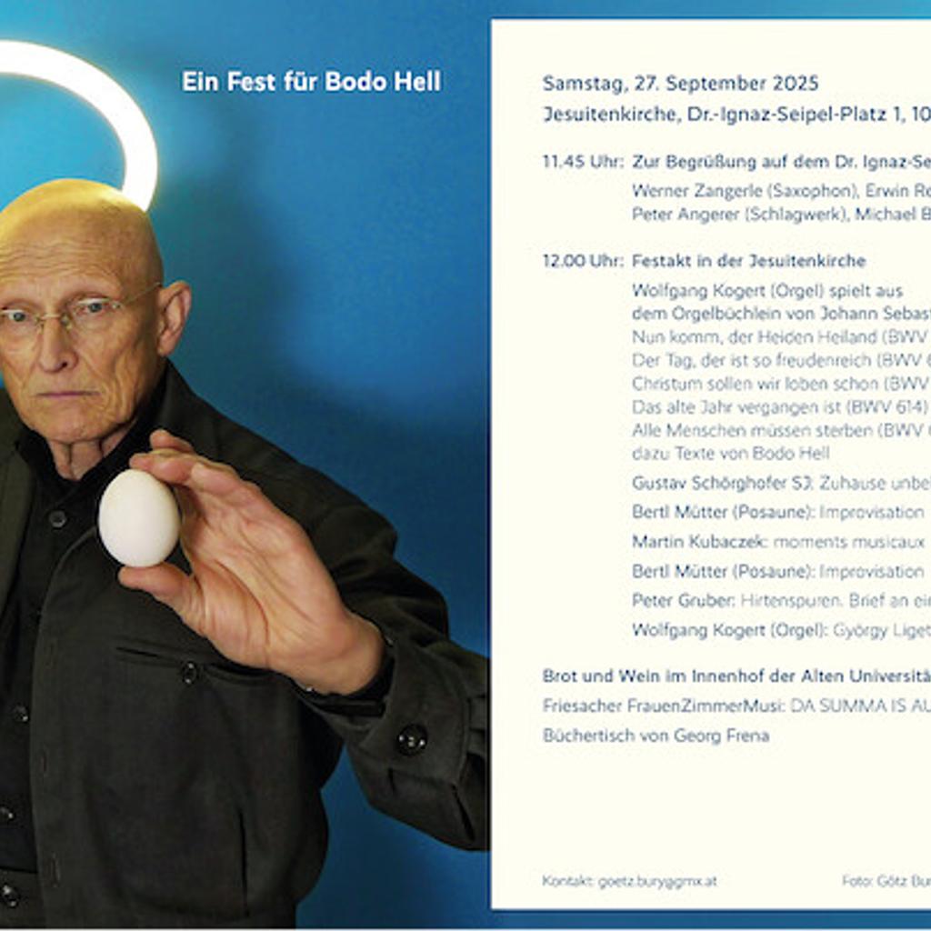 Ein Fest für Bodo Hell – Terminkalender | eSeL.at
